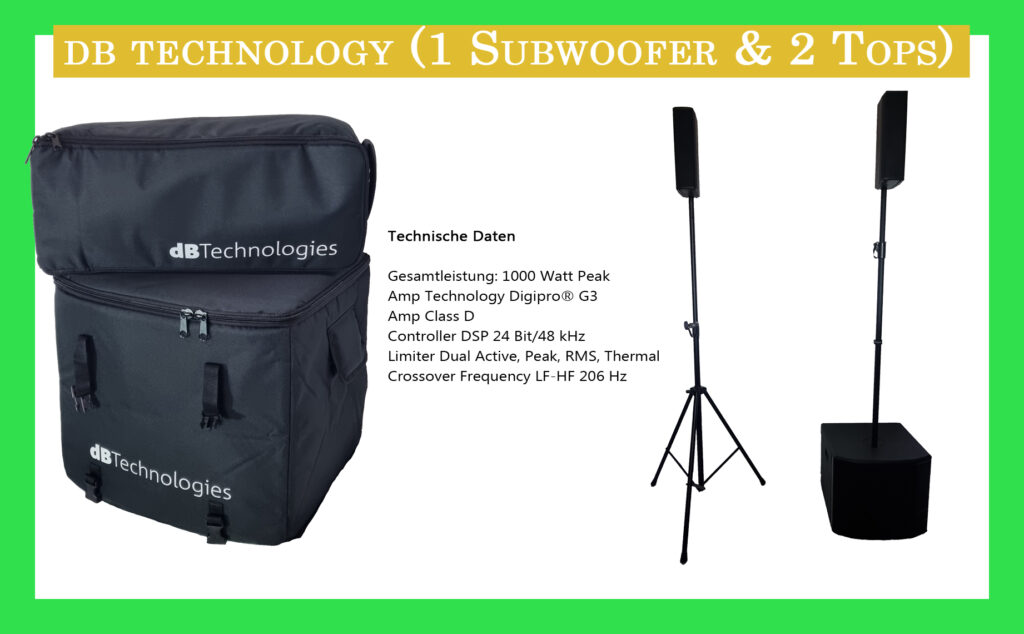 Aktives db technology Satelliten Sound-System - Karaokekiste